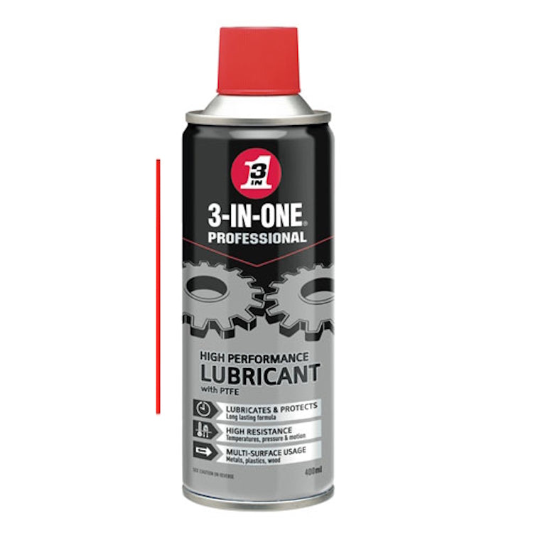 3-In-One High Performance Lubricant PTFE Spray Aerosol 400ml – Motion ...