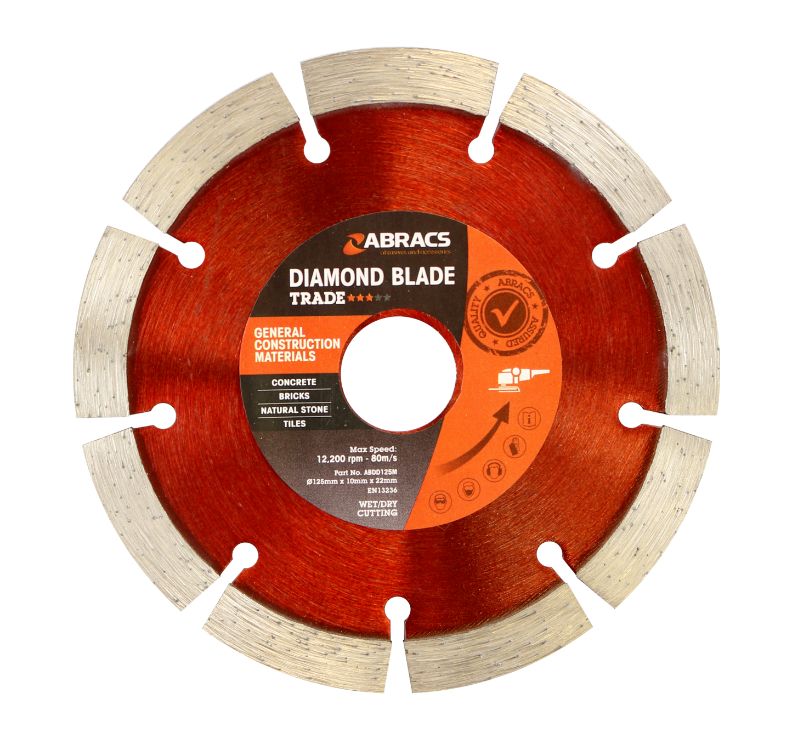 Abracs Diamond Blade 125mm x 10mm x 22mm GCM - Trade – Motion Plus Limited