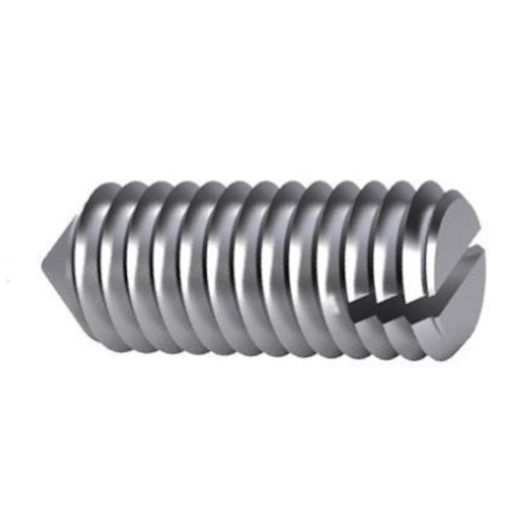 Slotted Set Screw M2.5 - Cone Point - DIN 553 – Motion Plus Limited