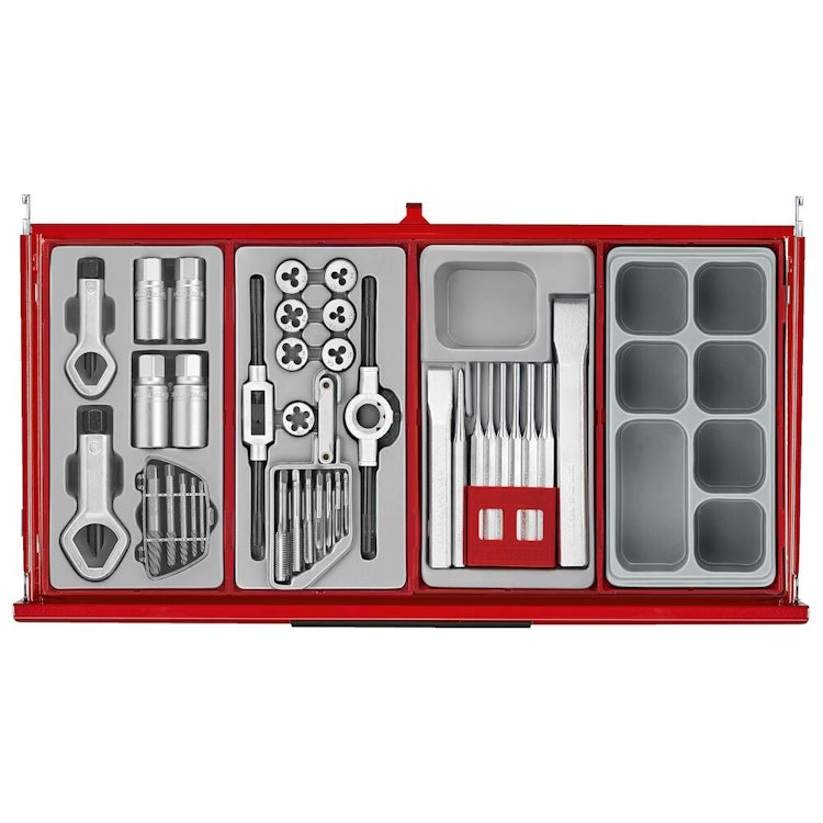 Teng PRO35 26" Stack Rollcab 16 Drawer Tool Kit Red 753pcs TKS26R753T ...